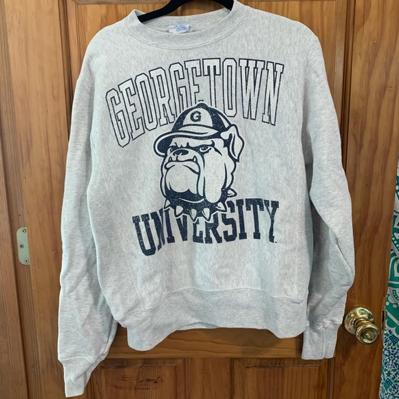 Champion | Shirts | Champion Georgetown University Crew Neck Sweatshirt ...